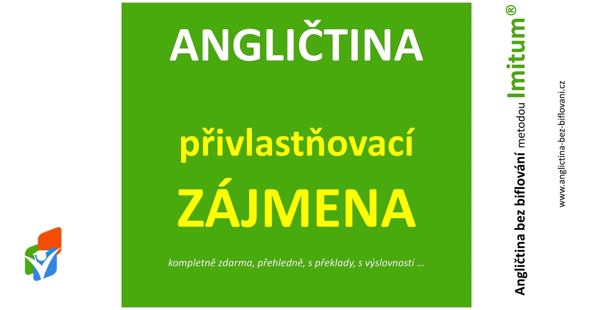 Anglická přivlastňovací zájmena